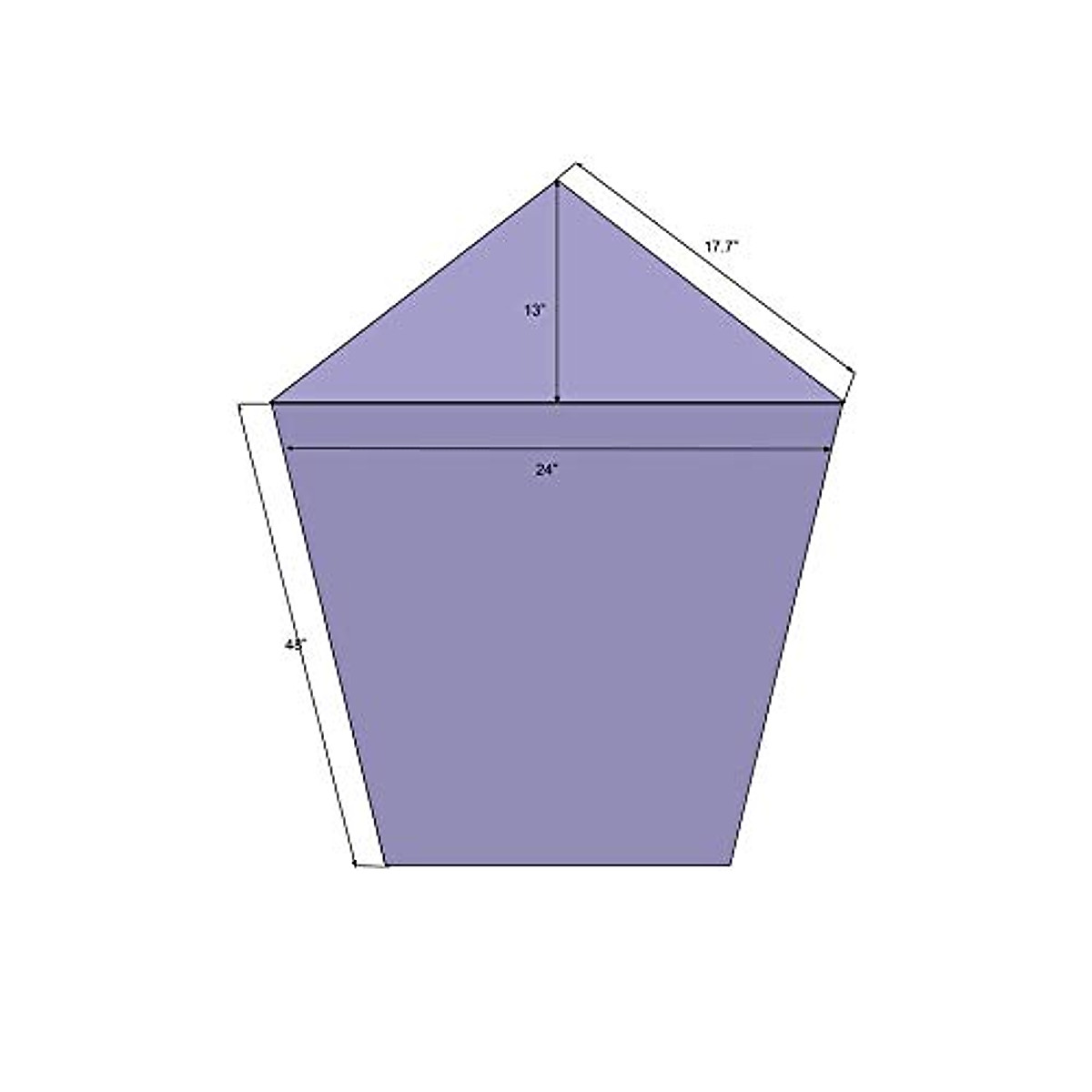 ATS Acoustics Corner Bass Trap 24x48x13 Inches, Low-Range in Ivory