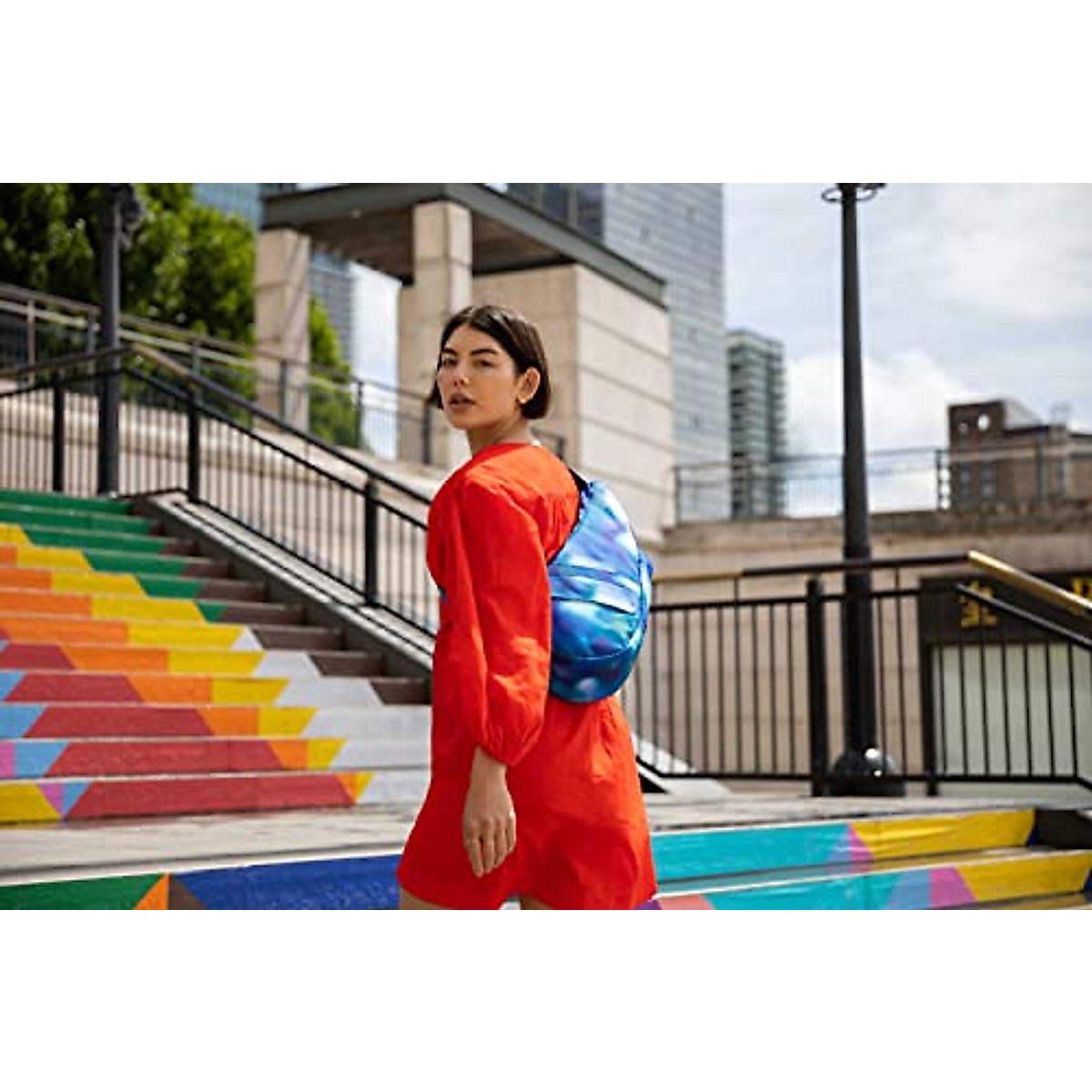 AmeriBag Small Healthy Back Bag Tote Prints and Patterns (Cosmos)