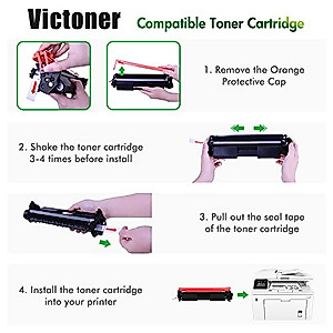051 Toner Cartridge 4-Pack Compatible Replacement for Canon 051 051H CRG-051 for Canon imageCLASS MF264dw MF269dw MF267dw MF266dn MF263dn LBP162dw LBP161dn LBP1692dwkg Ink Printer (Black)