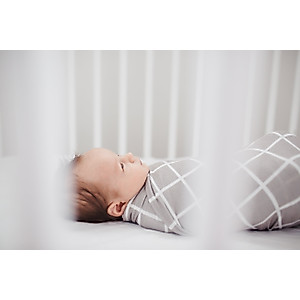 Large Premium Knit Baby Swaddle Receiving Blanket "Midway" by Copper Pearl