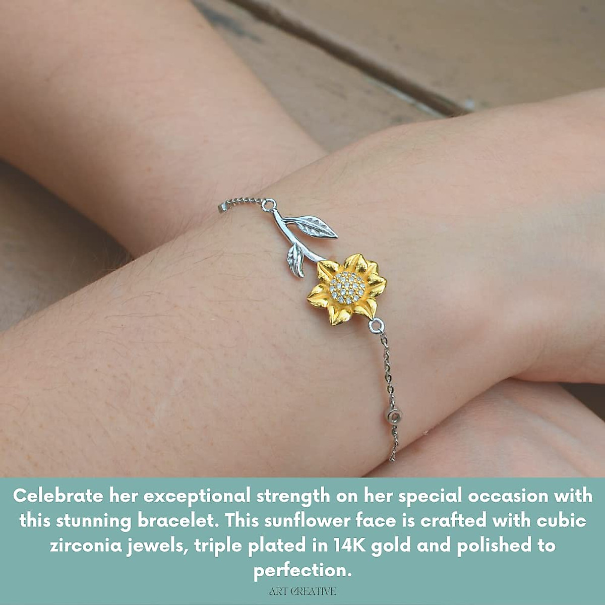 Granddaughter Gifts From Grandma, 925 Sterling Silver Bracelet, Granddaughter Gifts For Graduation Birthday Mothers Days Holidays Sunflower Bracelet Gift Set gdfgensf26