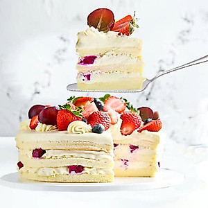 Pie Server, Stainless Steel Cake Cutter, 30 Pcs Pie Slicer, 9 Inches cake server, Pie Server Spatula for Pizza Dessert Cheese Cutting, Pie Slicer (Silver)