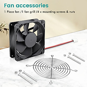 Wathai 120x120x38mm 120mm 24V 2Pin Brushless DC Industrial Cooling Case Fan