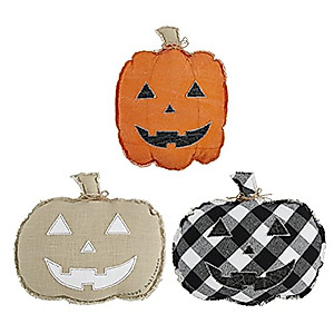 Mud Pie Pumpkin Pillow, 1 Count (Pack of 1), Orange