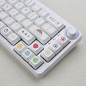 ZMX Color Pen keycap PBT Dye Sublimation Custom Keycap, Cherry Profile Personalized 139 Keycaps Set for MX Switch Mechanical Gaming Keyboard Accessory Keycap Set DIY(only keycap!)