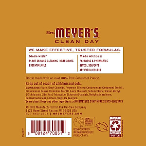 Mrs. Meyer's Multi-surface Cleaner, Acorn Spice, 16 Fl Oz (Pack of 1)