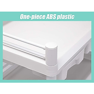 MTYLX Multifunctional Portable Trolleys with Wheels,Abs Utility Trolley Serving Cart with Wheels and Handle for Beauty/Salon/Dental,54×37×90Cm,54×37×90Cm