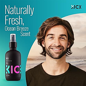 Kick Sea Salt Spray for Hair Men - Beachy Waves and Surfer Hair Style - Salt Water Spray for Hair - Natural Texturizing and Volumizing Hair Spray - 200ml