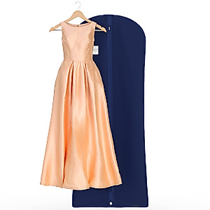 HANGERWORLD 60" Dress Bag, Breathable Garment Bags for Storage Hanging Clothes Suit Cover (Pack of 1, Black)