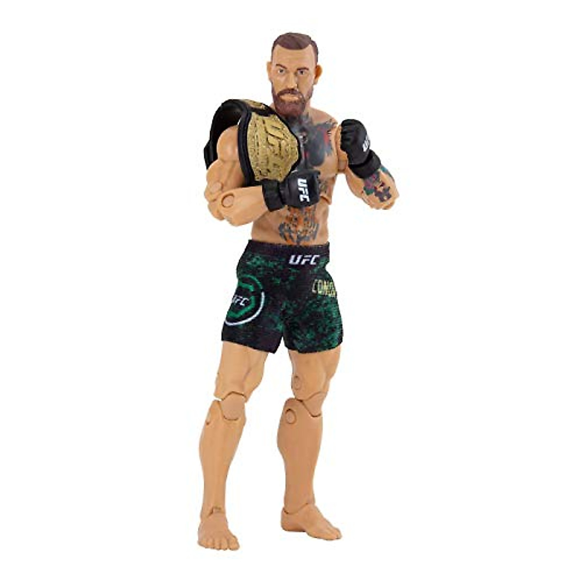 UFC Ultimate Series Limited Edition Conor McGregor, 6 Inch Collector Action Figure - Includes Alternate Head and Gloved Hands, Fight Shorts, Belt and Irish Flag Accessory