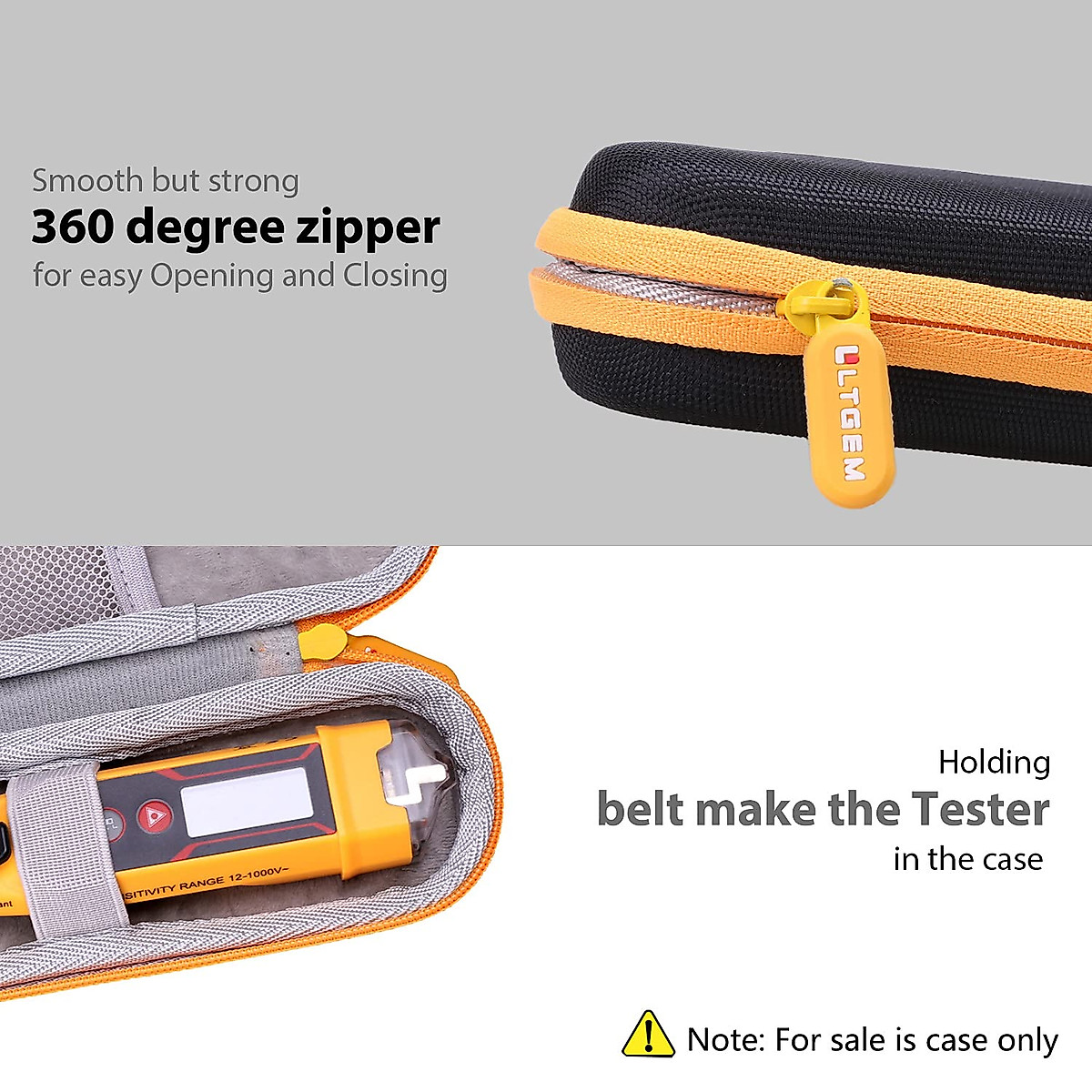 LTGEM EVA Hard Case for Klein Tools NCVT6/ NCVT1P/ NCVT3P/ NCVT2P Voltage Tester - Case Only!