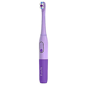 Colgate hum Smart Battery Toothbrush Kit, Sonic Toothbrush with Travel Case, Purple