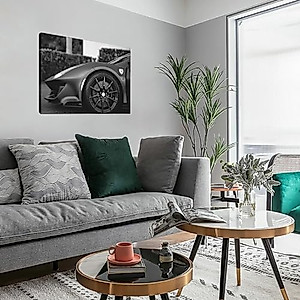 Car Poster Ferrari F40 Supercar Posters Racing Car Canvas Wall Art For Boy's Bedroom SuperCar Wall Decor Frame-style 24x16inch(60x40cm)