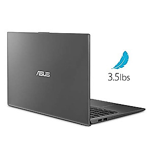 ASUS VivoBook F512 Thin and Lightweight Laptop, 15.6” FHD WideView NanoEdge , AMD R5-3500U CPU, 8GB RAM, 256GB SSD, Backlit KB, Fingerprint Reader, Windows 10, Peacock Blue, F512DA-EB51