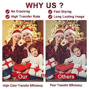 Sublimation Paper 100 Sheets 8.5 x 11 Inches 125gsm, for Any Inkjet Printer with Sublimation Ink Epson, Sawgrass, Heat Transfer Sublimation for Mugs T-shirts Light Fabric