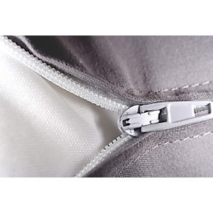 New Microfiber Zippered Replacement Maternity Body Pillow Cover (Grey)