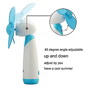 Portable fan handheld,personal fans small handheld,fans handheld set,Battery Operated Cooling Mini Fan,RingRingshop Electric Fans for Home Office Travel Camping Outdoor Activity (Blue)