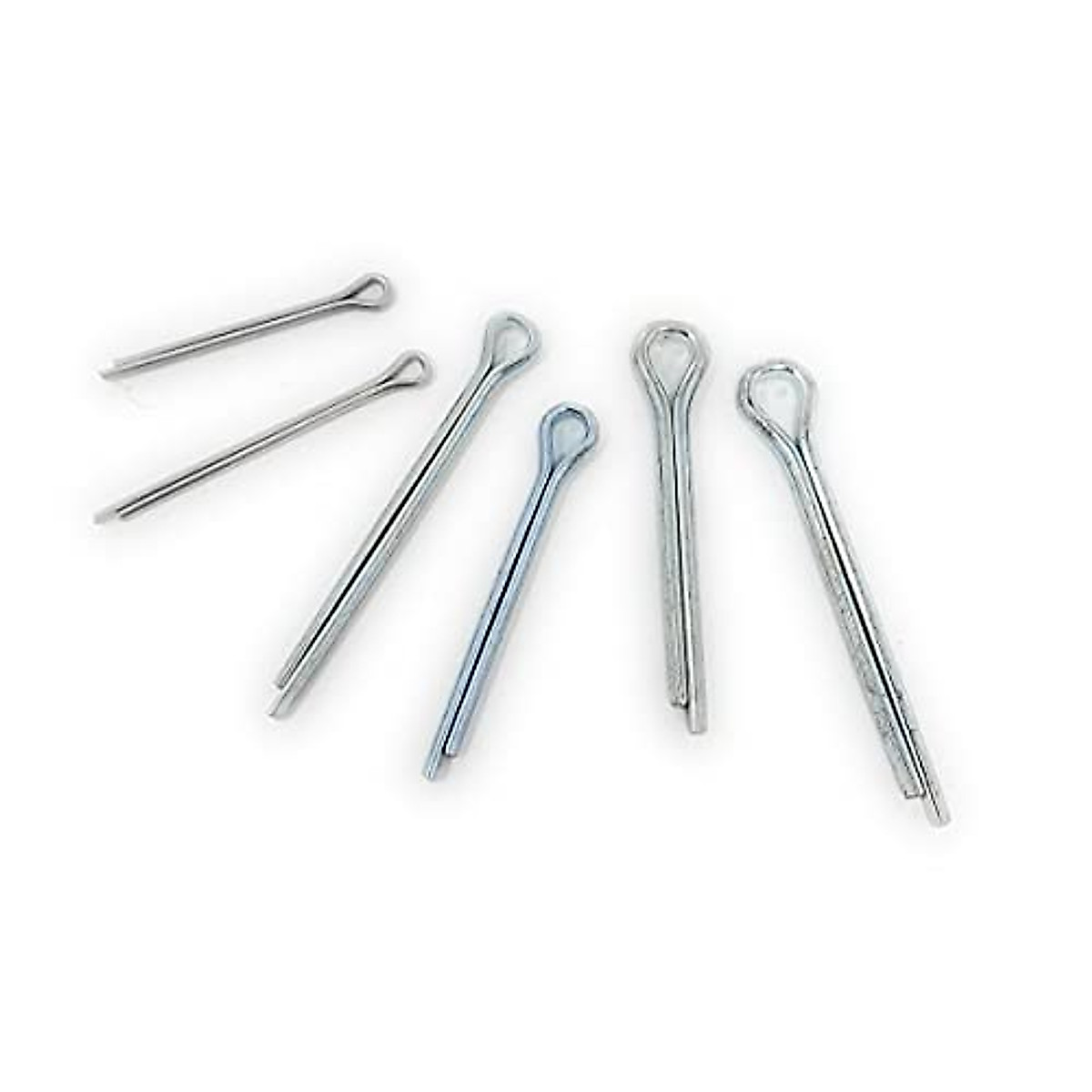 Everbilt 164 Pcs Galvanized Zinc Plated Steel Cotter Pin Clip Assortment Combo Pack Kit Set Key Fastner -Small- 6 Different Sizes- Not Metric, Made for USA, with USA Sizes-Extended Prong