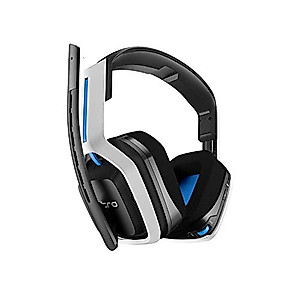 ASTRO Gaming A20 Wireless Headset Gen 2 for PlayStation 5, PlayStation 4, PC & Mac - White/Blue (Renewed)