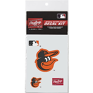 Rawlings | MLB Authentic Baseball Helmet Decal Kit | Baltimore Orioles