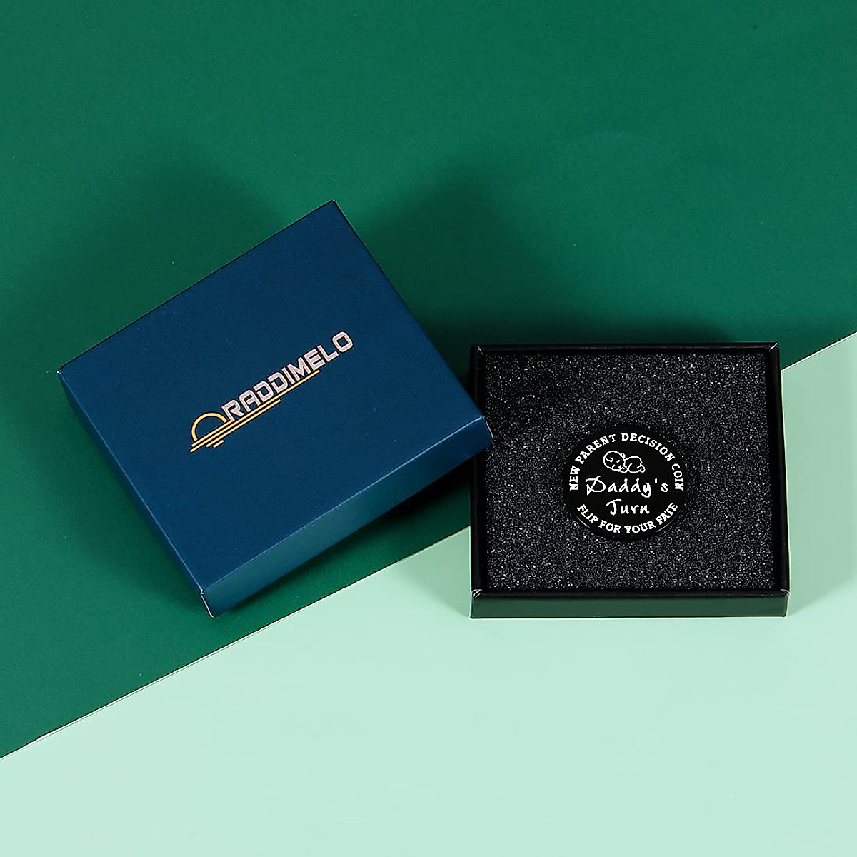 Fun New Parents Decision Coin, New Mom Gifts for Women New Dad Gift for Mother to Be New Baby Baby Shower Pregnancy Gift First Time Birthday Mothers Fathers Day Christmas Thanksgiving, Double Sided