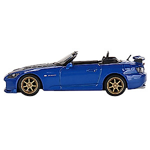 S2000 AP2 Mugen Convertible Monte Carlo Blue Pearl Metallic w/Carbon Hood Ltd Ed to 1200 pcs 1/64 Diecast Model Car by True Scale Miniatures MGT00493
