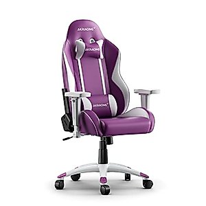 AKRacing California Gaming Chair XS Extra Small, Swivel, Rocker and Seat Height Adjustment Mechanisms with 5/10, Purple