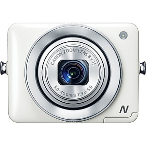 Canon PowerShot N 12.1 MP CMOS Digital Camera with 8x Optical Zoom and 28mm Wide-Angle Lens (White)