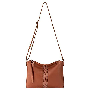 The Sak Briar Leather Crossbody Chestnut One Size