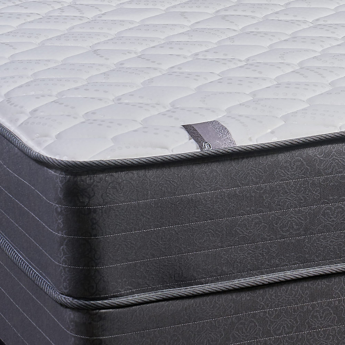 Greaton, 10-Inch Medium Plush Tight top Innerspring Mattress & 4" Wood Box Spring Set, Full XL