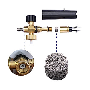 Tool Daily 1.1 mm Orifice for Foam Cannon and Foam Maker, Replacement Thread Nozzle and Mesh Filter for Snow Foam Lance, 3000 PSI