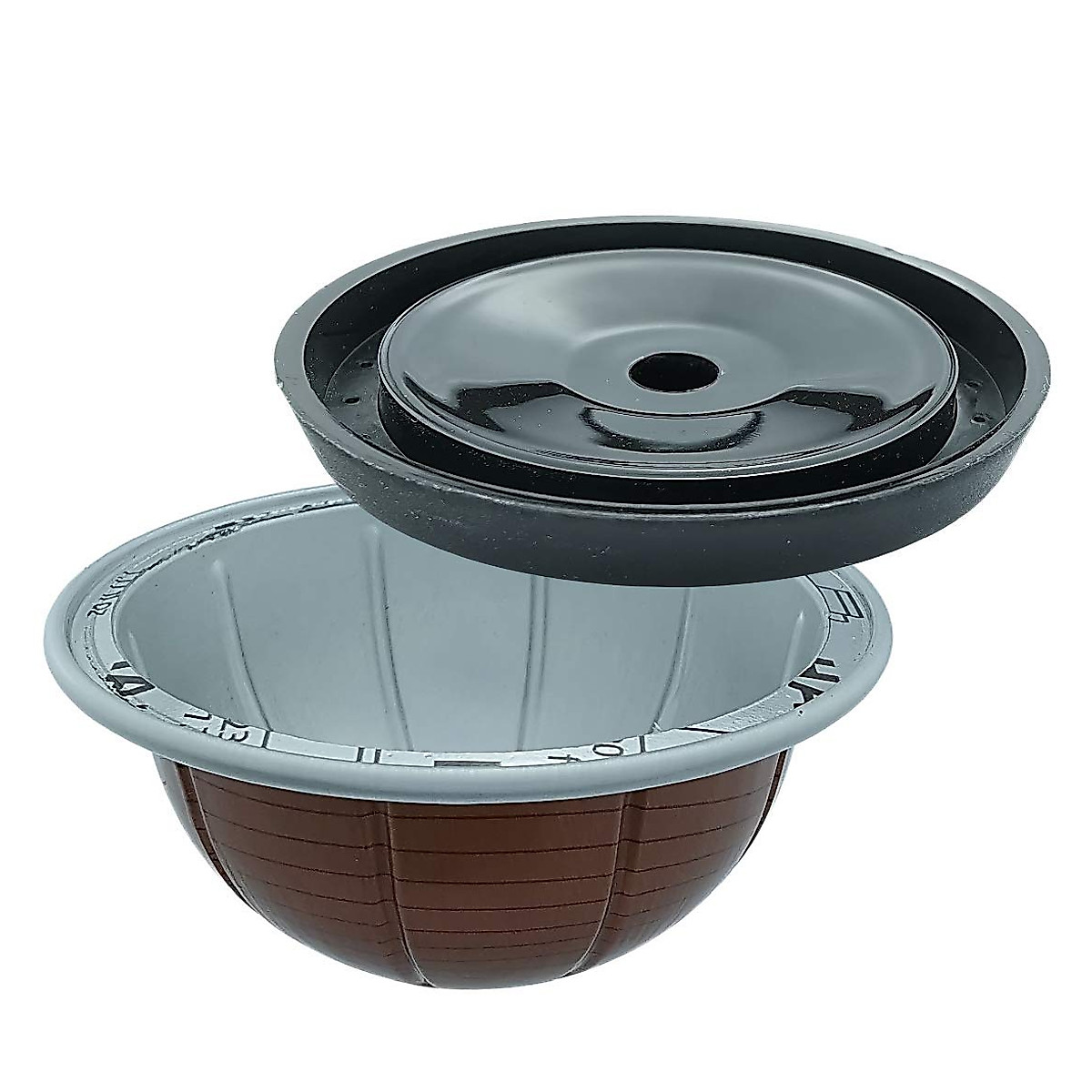 4 REUSABLE COFFEE CAPSULE DISCS: refillable for VERTUOLINE & VERTUO capsules pods, compatible with NESPRESSO VERTUOLINE & VERTUO pods, 4 DISC SET for capsule SIZE 1.35/2.70/5.07/7.77/14.00 FL OZ