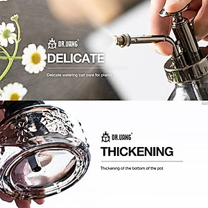 DR.UANG Plant Mister Spray Bottle for Plants Glass Indoor Plant Spritzer Mister Bottle Plant Gifts (Brown 180ml 6 inch)