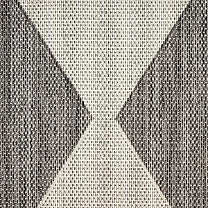 Nourison Positano Indoor/Outdoor Charcoal 4' x 6' Area Rug, Easy Cleaning, Non Shedding, Bed Room, Living Room, Dining Room, Backyard, Deck, Patio (4x6)