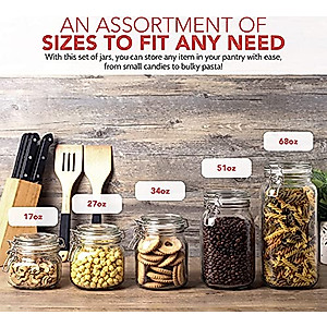 Simpli-Magic Kitchen Canisters, Various Sized, Clear