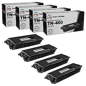 LD Products Toner Cartridge Replacement for Brother TN460 High Yield (Black, 4-Pack) Compatible with Multi-Function: MFC-1260, MFC-1270, MFC-2500, MFC-8300, MFC-8500, MFC-8600, MFC-8700, and MFC-9600