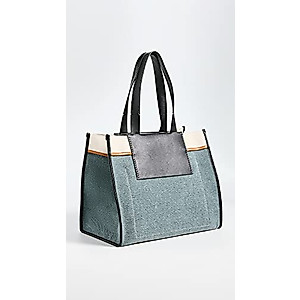 Proenza Schouler White Label Women's XL Morris Canvas Tote, Blue, One Size