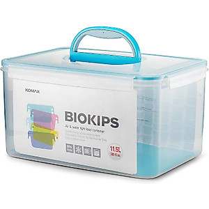 Komax Extra Large Food Storage Bins with Lids (48.6 Cups) – Water & Airtight Food Storage Containers – Cat & Dog Food Storage Container – BPA-Free Food Containers w/Handles (13.4” x 9.8” x 7”)