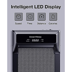 CURSOR FITNESS Under Desk Treadmill, 2 in 1 Walking Pad, 2.5 HP Quiet Brushless, 265 LBS Capacity for Home and Office Workout