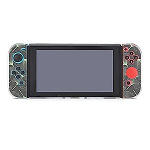 ERFGT Gin-Kgo Pat-Tern Case for Nintendo Switch with Screen Protector Slim Anti-Scratch Anti-Slip Protective Case Cover for Girls and Boys