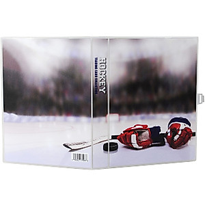UniKeep Hockey Themed Mini Case for Collectible Trading Cards - Holds UP to 200 Cards
