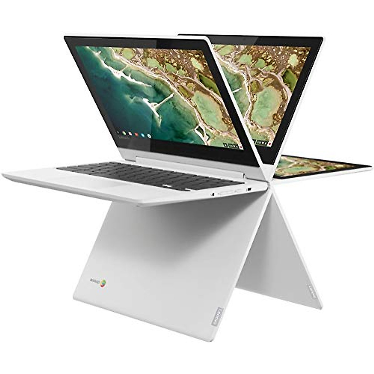 Lenovo Chromebook 2-in-1 Convertible Laptop, 11.6-Inch HD (1366 x 768) IPS Display, MediaTek MT8173C Processor, 4GB LPDDR3, 32GB eMMC, Chrome OS, Blizzard White, Choose Your eMMC (81HY0001US)