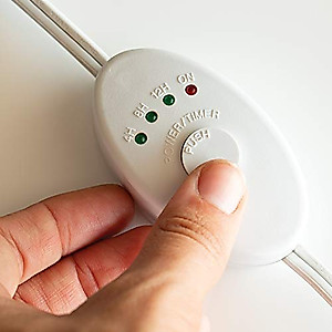 CANDLE WARMERS ETC 2-in-1 Deluxe Candle and Wax Fragrance Warmer with LED Light and Auto Shut Off for Timed Candle Warming, White Aspen