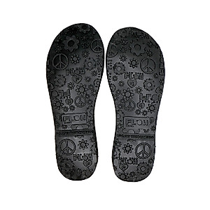 Flow Women's Handcrafted Sandals | Boho Sandals | Beach Rope Sandals | Fresh Smell | Comfort Fit | Tropical | True to Size, Jeans Blue, 7 UK