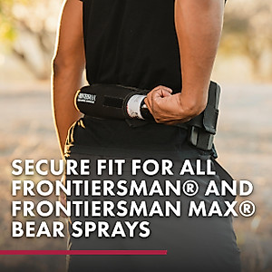 SABRE Frontiersman Bear Spray Holster For 7.9 & 9.2 Oz. Canisters, Nylon Chest, Belt, Waist, & 3-in-1 Options Available, Adjustable Straps, Strong Elastic Prevents Canister Loss, Hook & Loop Design