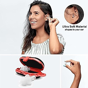 Alpine PartyPlug Concert Ear Plugs - Noise Reduction Ear Plugs for Party, Concert, Festival and Music - 19dB - 1 Pair Reusable Soft Invisible Earplugs