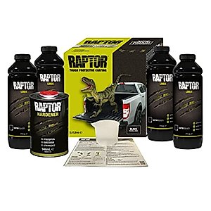 Raptor 820 products RAPTOR Black Spray Truck Bed Liner Kit - 1 Gallon kit