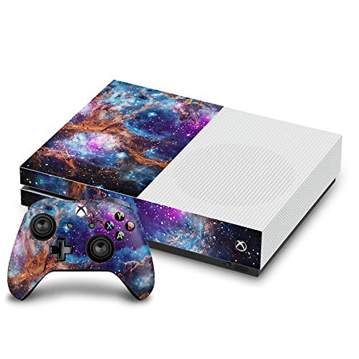 Head Case Designs Officially Licensed Cosmo18 Lobster Nebula Art Mix Vinyl Sticker Gaming Skin Decal Cover Compatible With Xbox One S Console and Controller Bundle