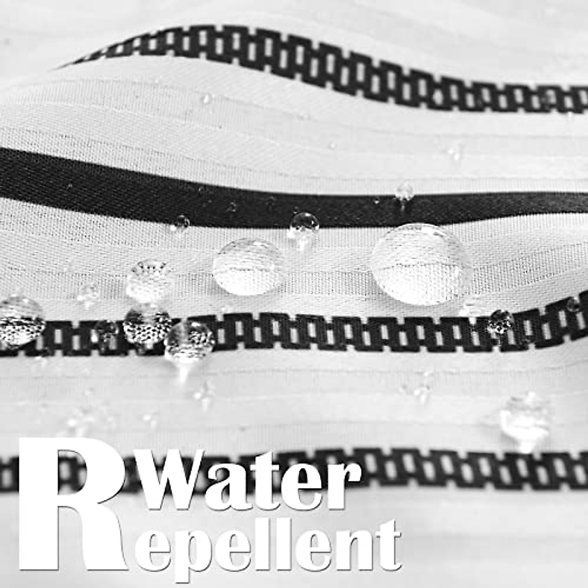 jinchan Black and White Shower Curtain Fabric Shower Curtain for Bathroom Modern Black Striped Shower Curtain Spring Water Repellent in Bath 70x72 inches Long Shower Curtains Set with Curtain Hooks