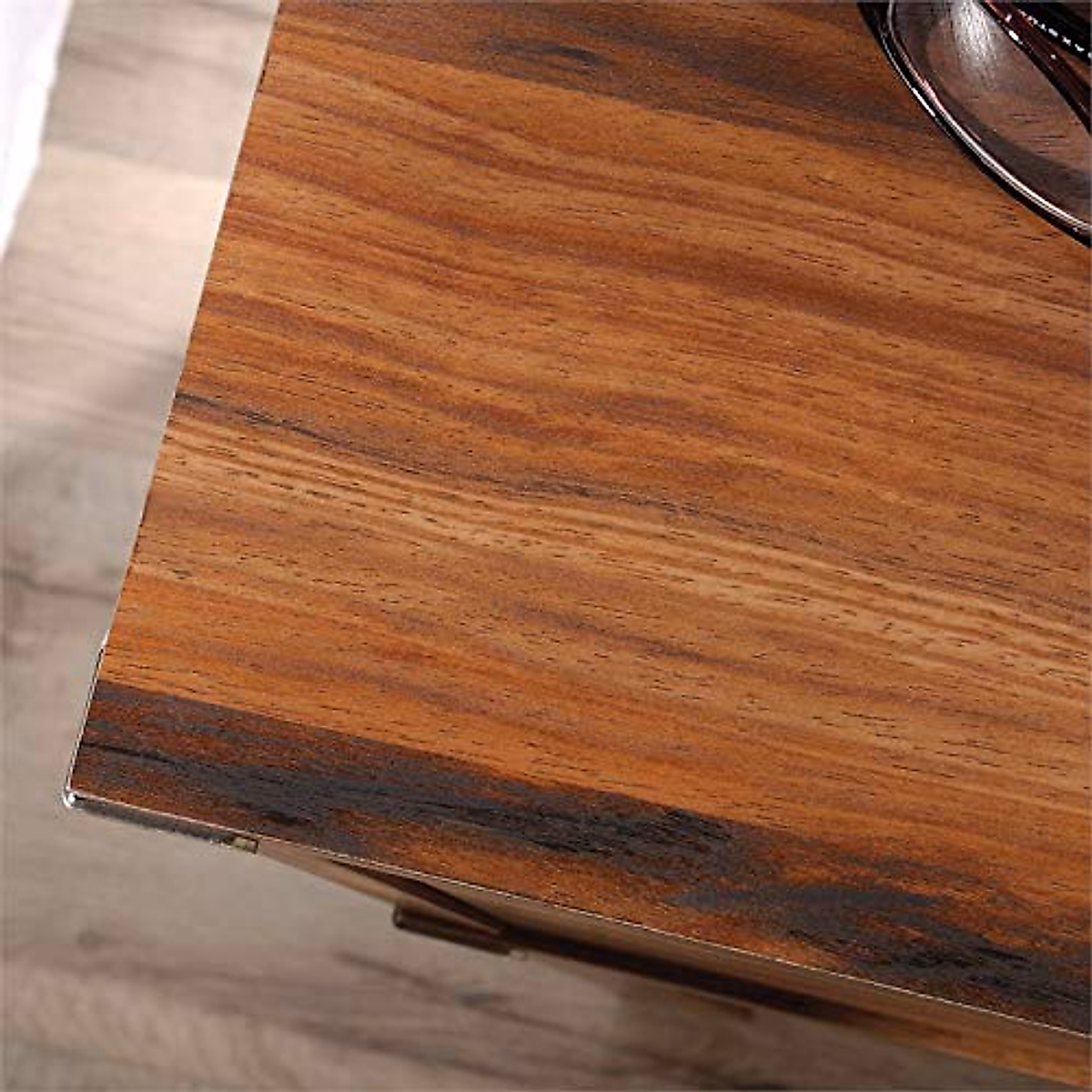 Sauder Vista Key 1-Drawer Wood Night Stand in Blaze Acacia